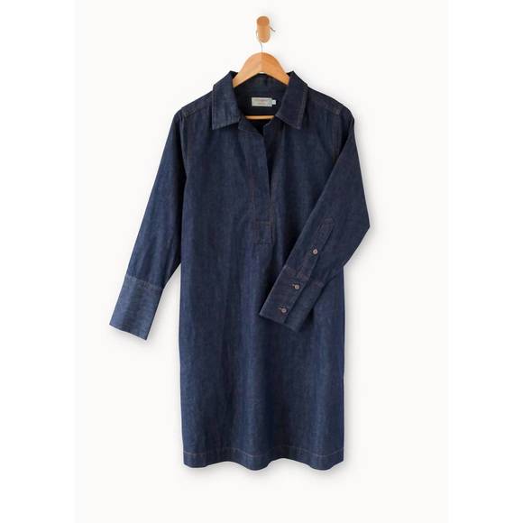 Mersea | Dresses | New Mersea Scottie Chambray Dress In Rinsed Chambray ...